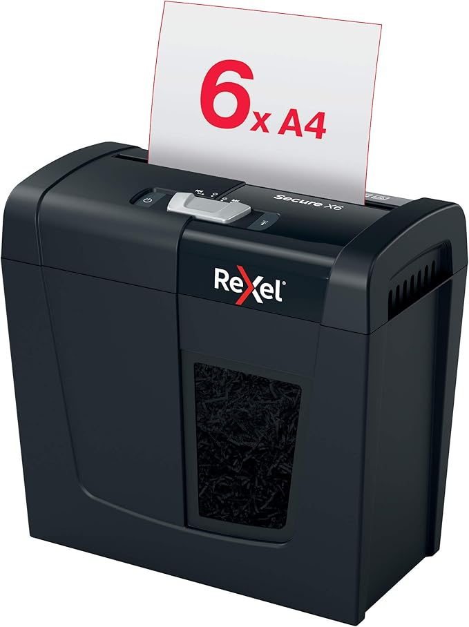 REXEL SECURE X6 CROSS CUT SHREDDER - Radox Technology