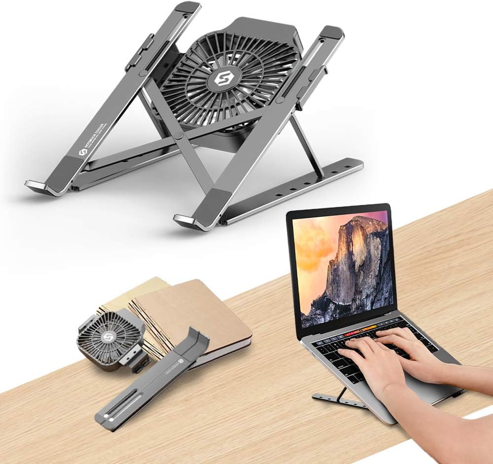 Portable Laptop Stand with Cooler Fan - Radox Technology
