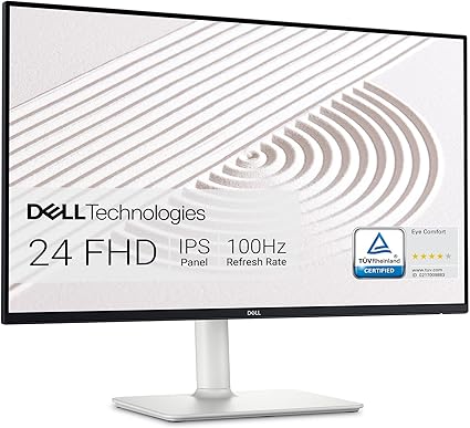 Dell S2425H 23.8" FHD Monitor, Integrated Speakers, Ash White Color ...
