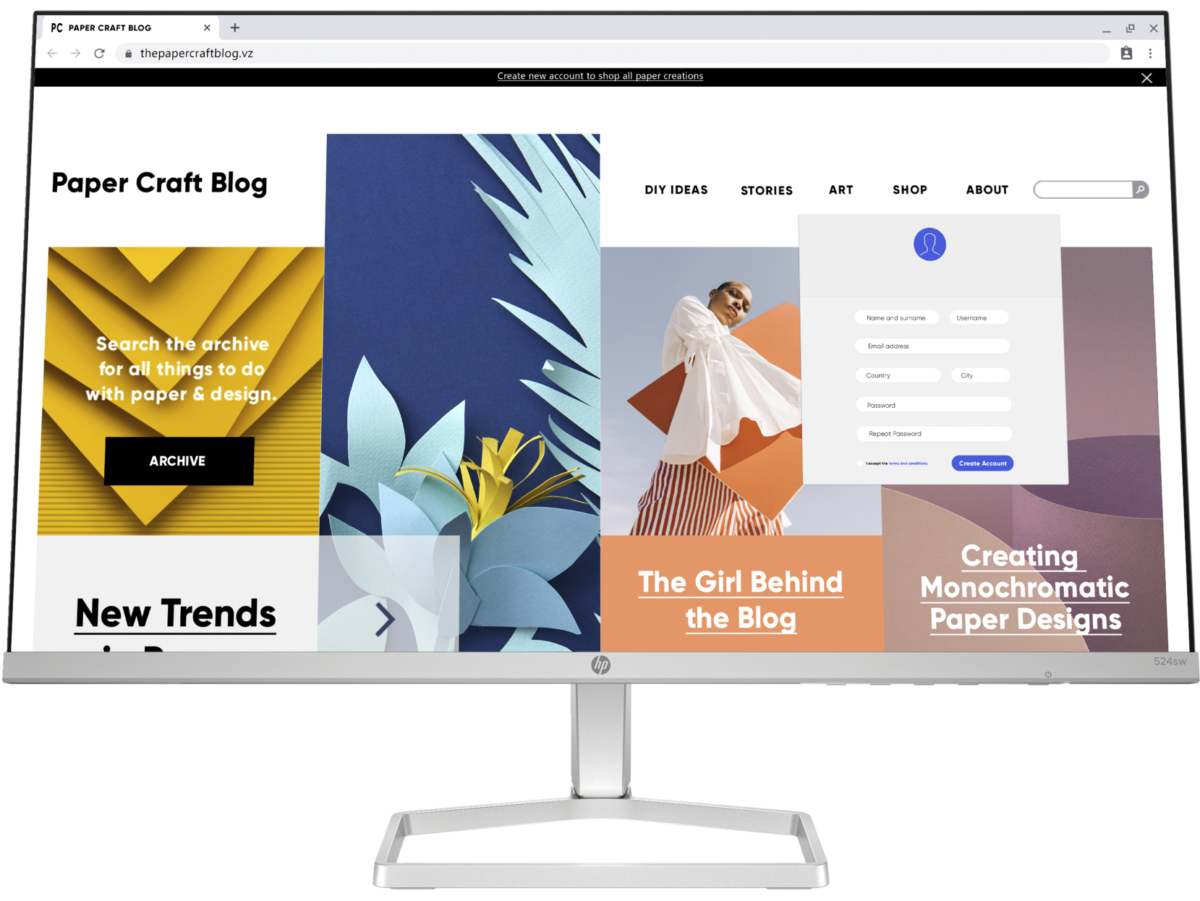 HP 524SH Series 5 23.8" FHD Height Adjust Monitor - Radox Technology