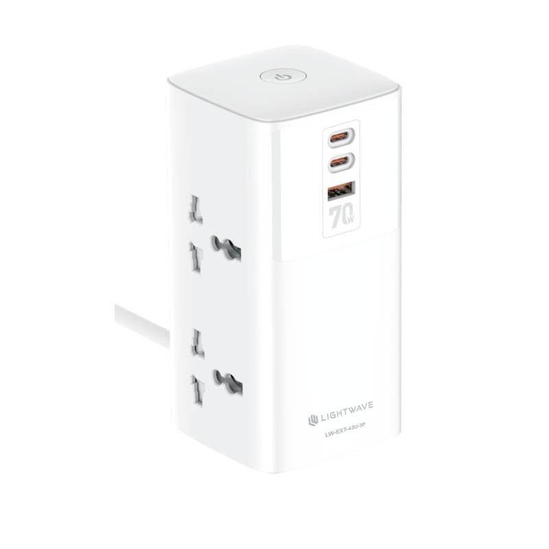 Lightwave 4-Way Extension Socket – 3 Metres - Radox Technology